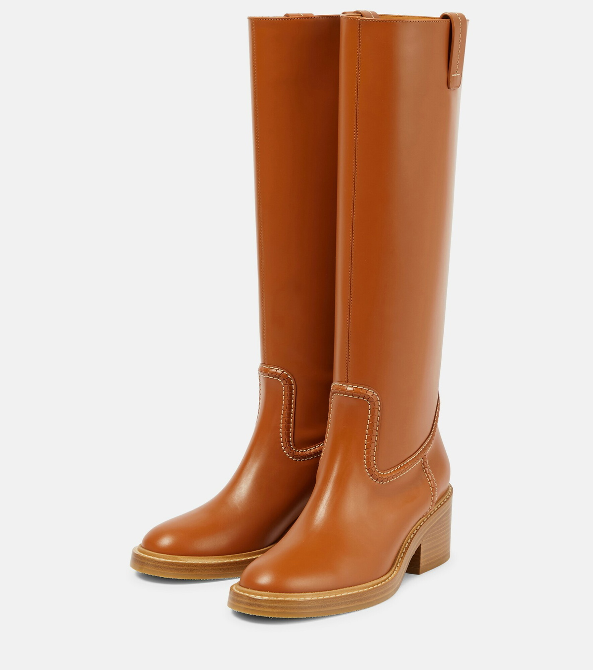 Chloe - Leather knee-high boots Chloe