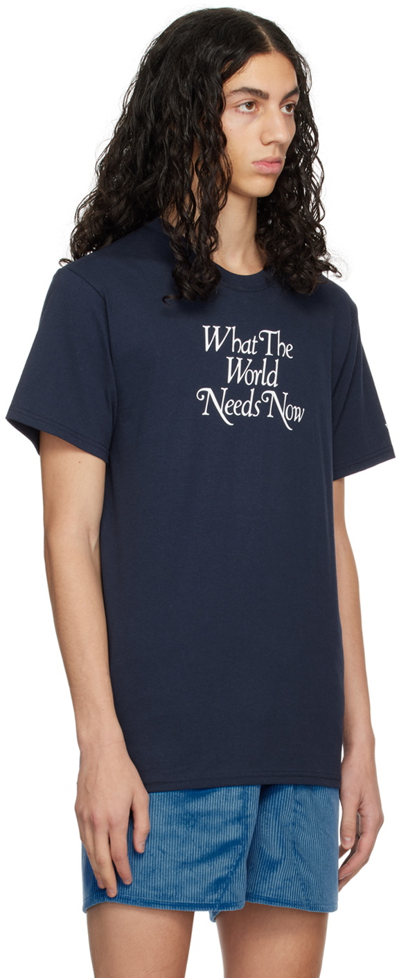 Noah Navy World T-Shirt Noah NYC