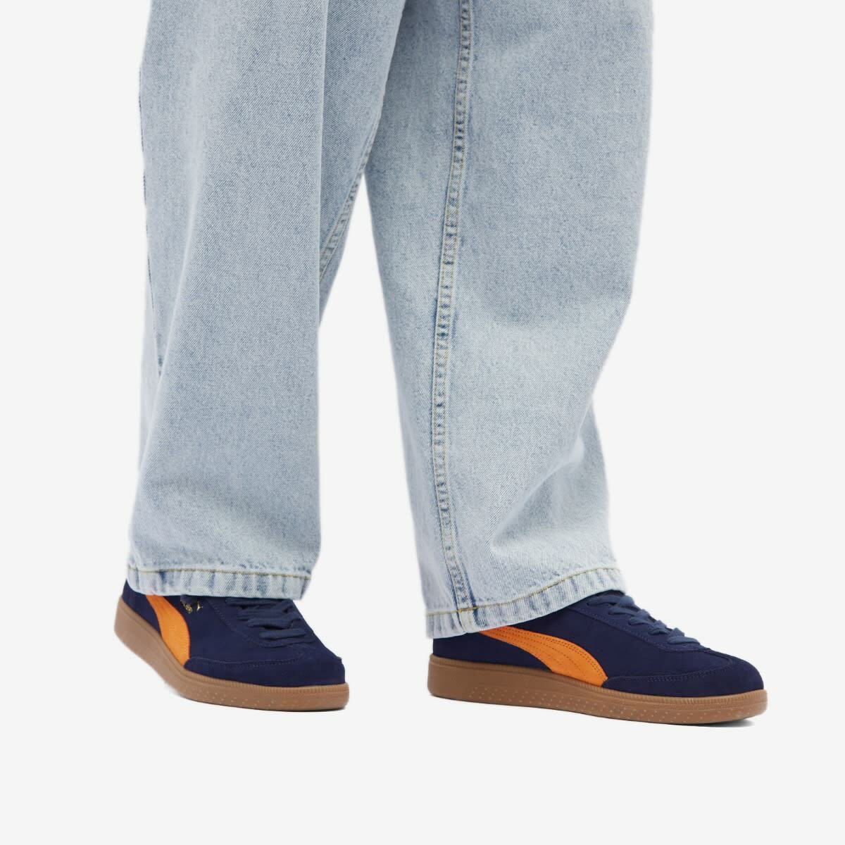 Puma Men's Colibri SD Sneakers in Navy/Pumpkin Pie Puma