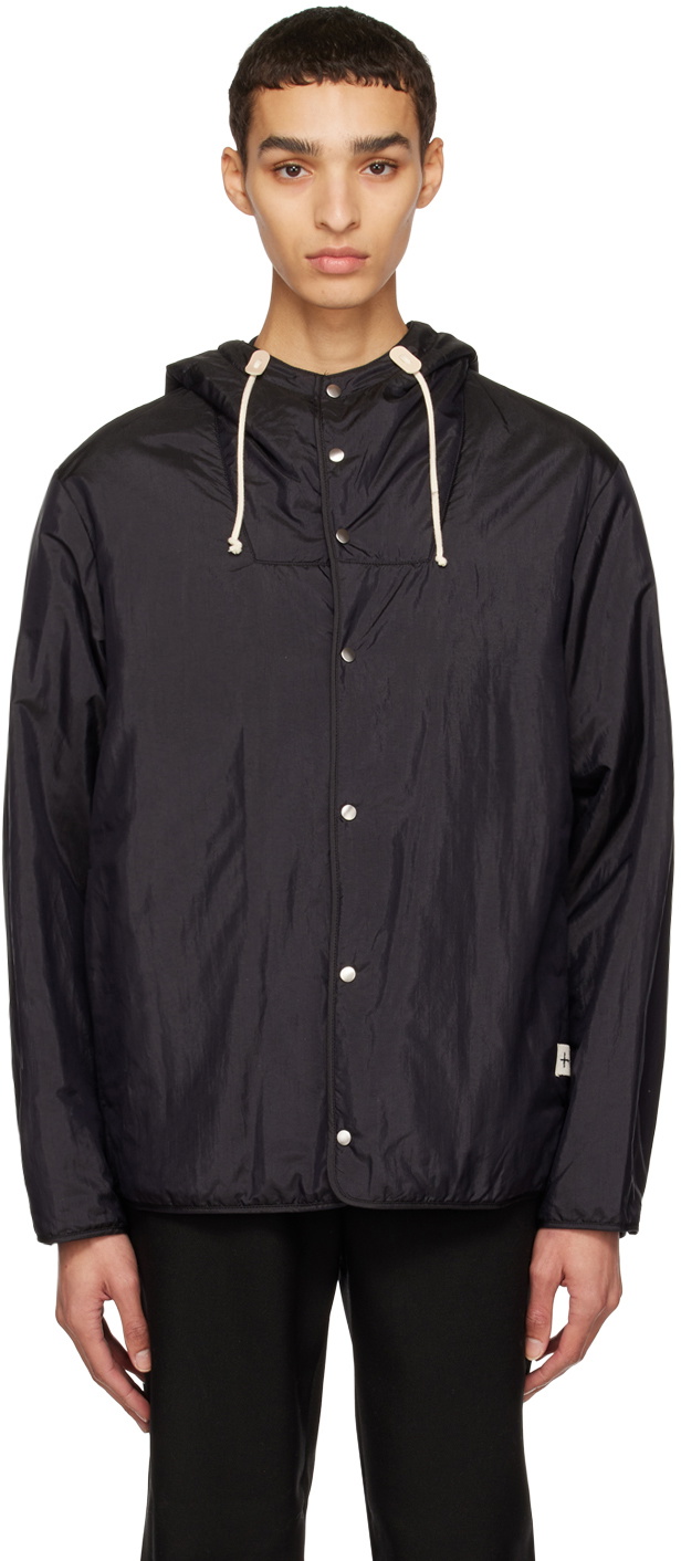 Jil Sander Navy Drawstring Jacket Jil Sander