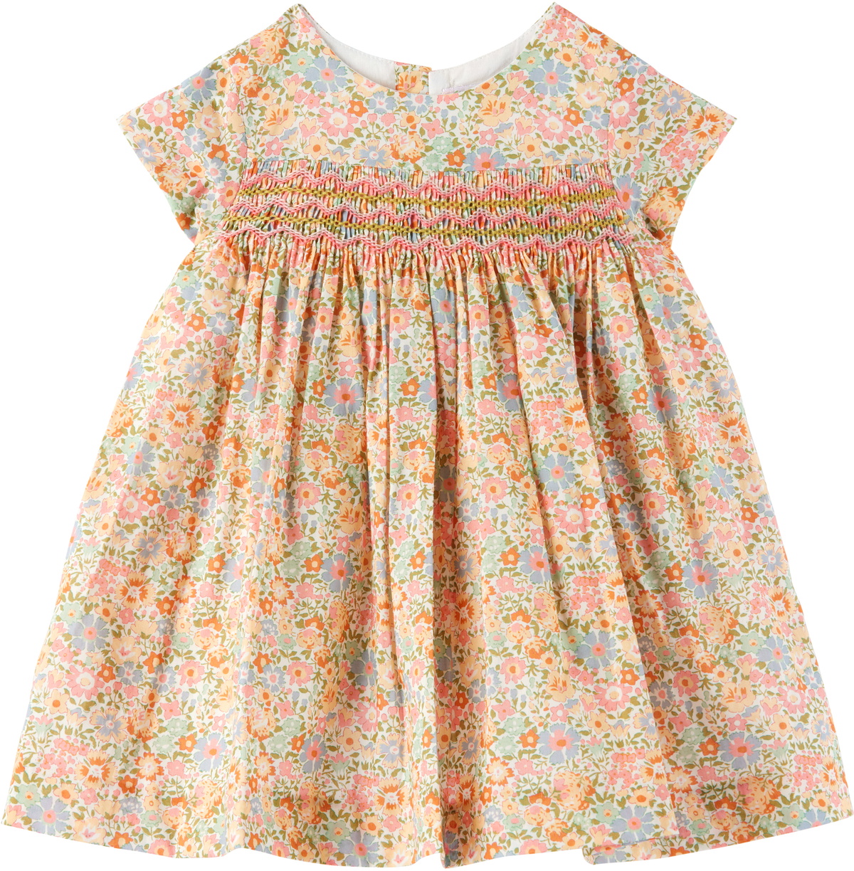 Bonpoint Baby Multicolor Maruska Smocked Dress Bonpoint