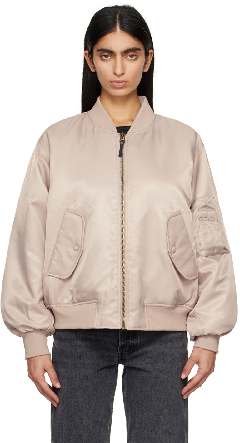 ANINE BING Beige Leon Bomber Jacket ANINE BING