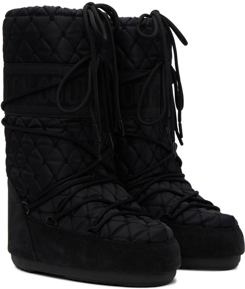 Moon Boot Black Icon Quilted Boots Moon Boot