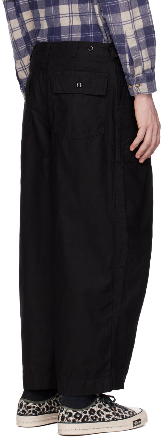 NEEDLES Black H.D. Fatigue Trousers Needles