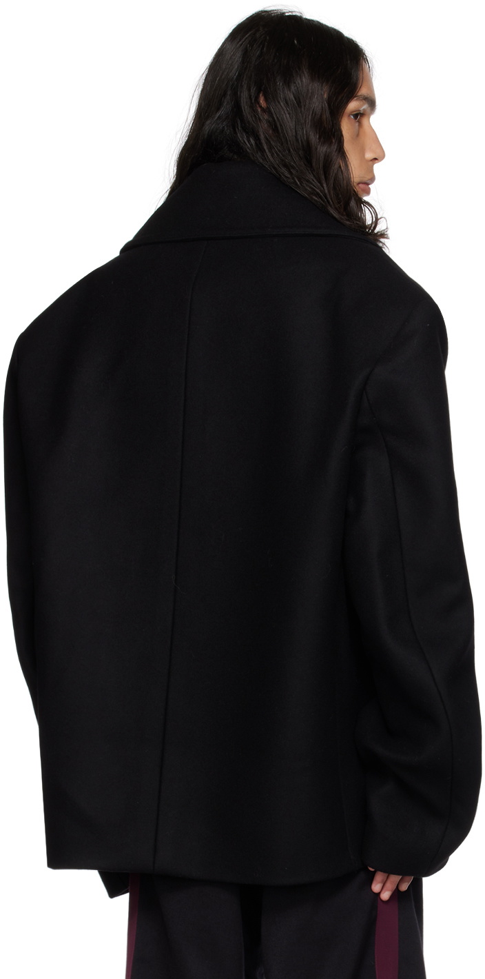 EGONlab Black Oversized Peacoat EGONlab