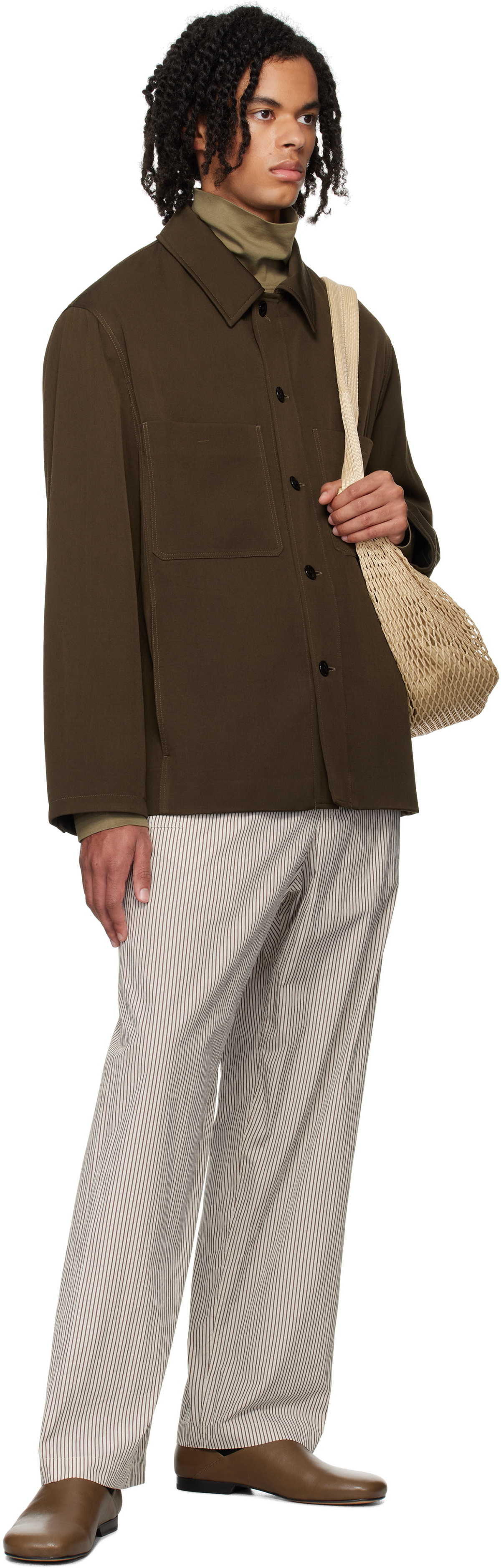 LEMAIRE Brown Wadded Facing Jacket Lemaire