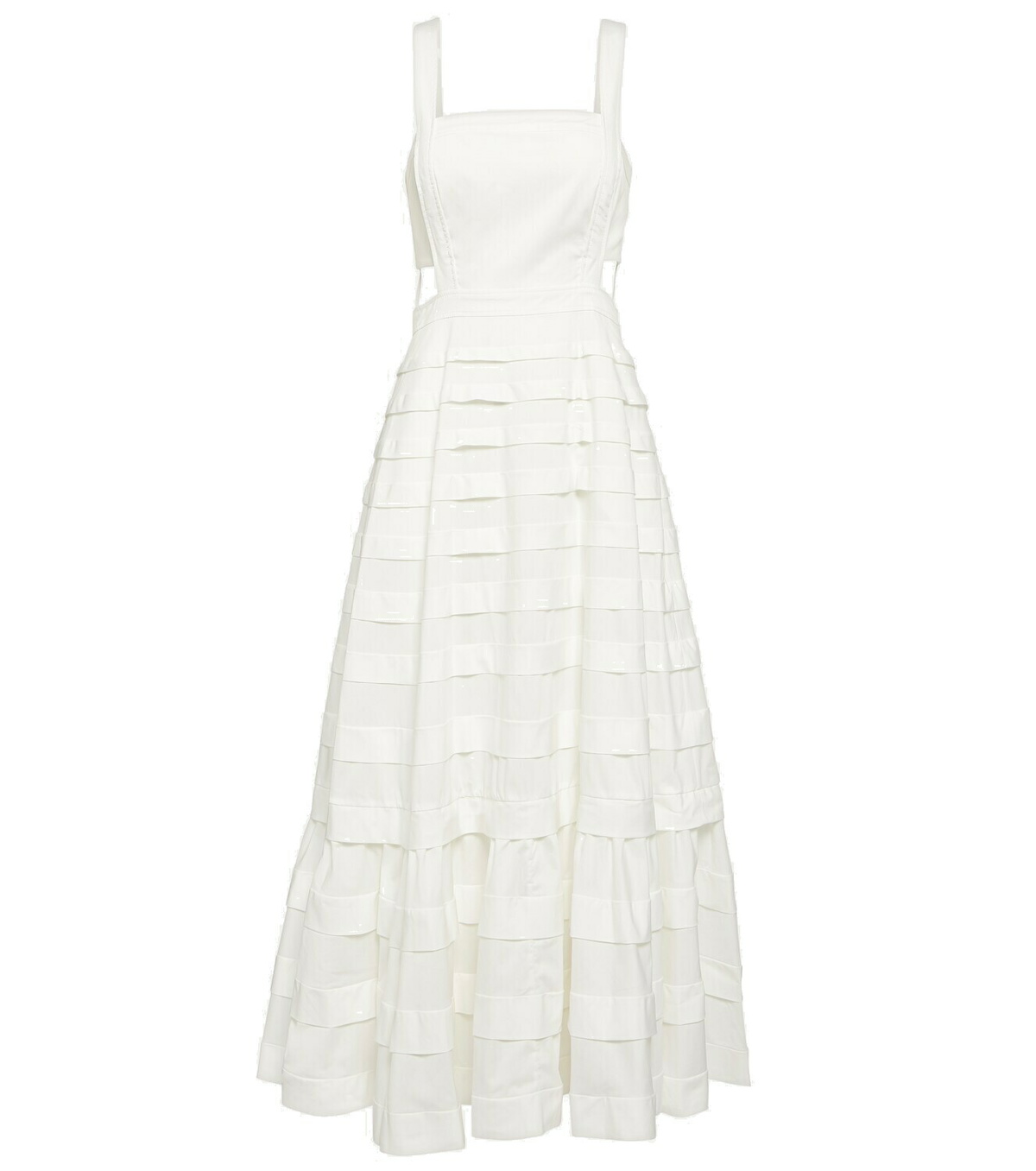 Simkhai Tiered cotton-blend maxi dress Simkhai