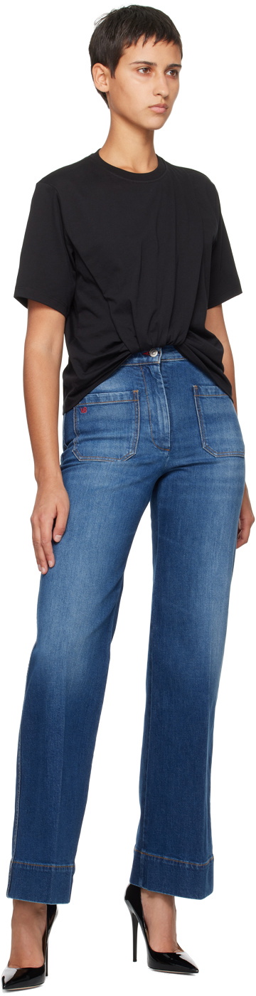 Victoria Beckham Blue Alina Jeans Victoria Beckham