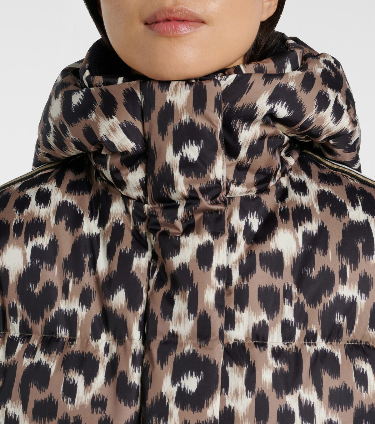 Fusalp Ada leopard-print down ski jacket Fusalp