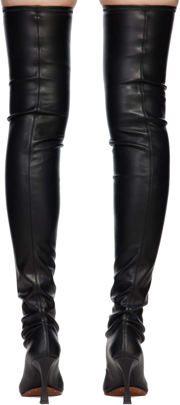 Proenza Schouler Black Trap Over-The-Knee Boots Proenza Schouler