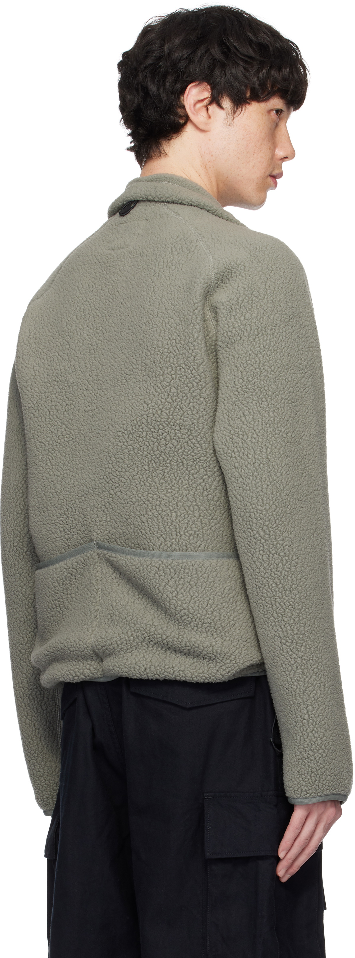 Snow Peak Gray Thermal Boa Fleece Jacket Snow Peak