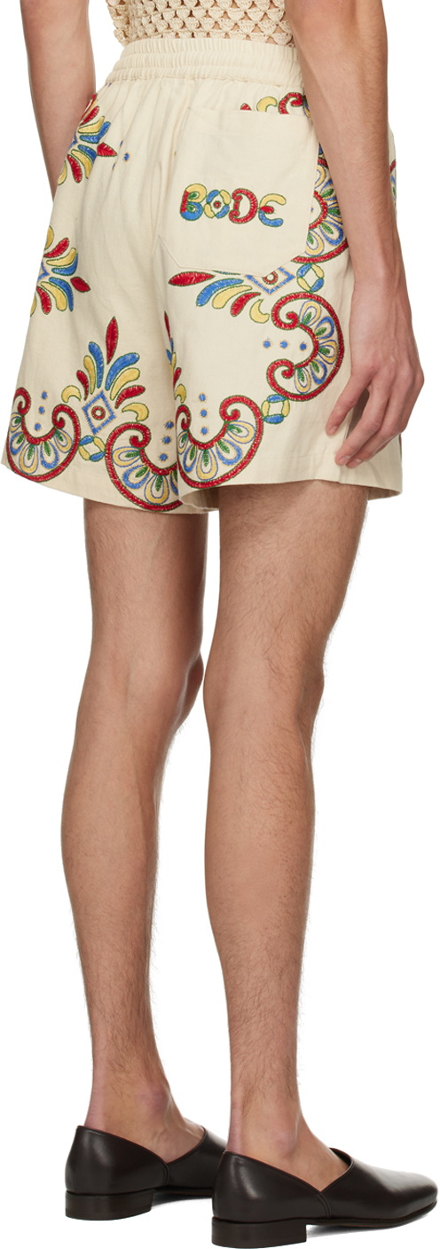 Bode Off-White Carnival Shorts Bode