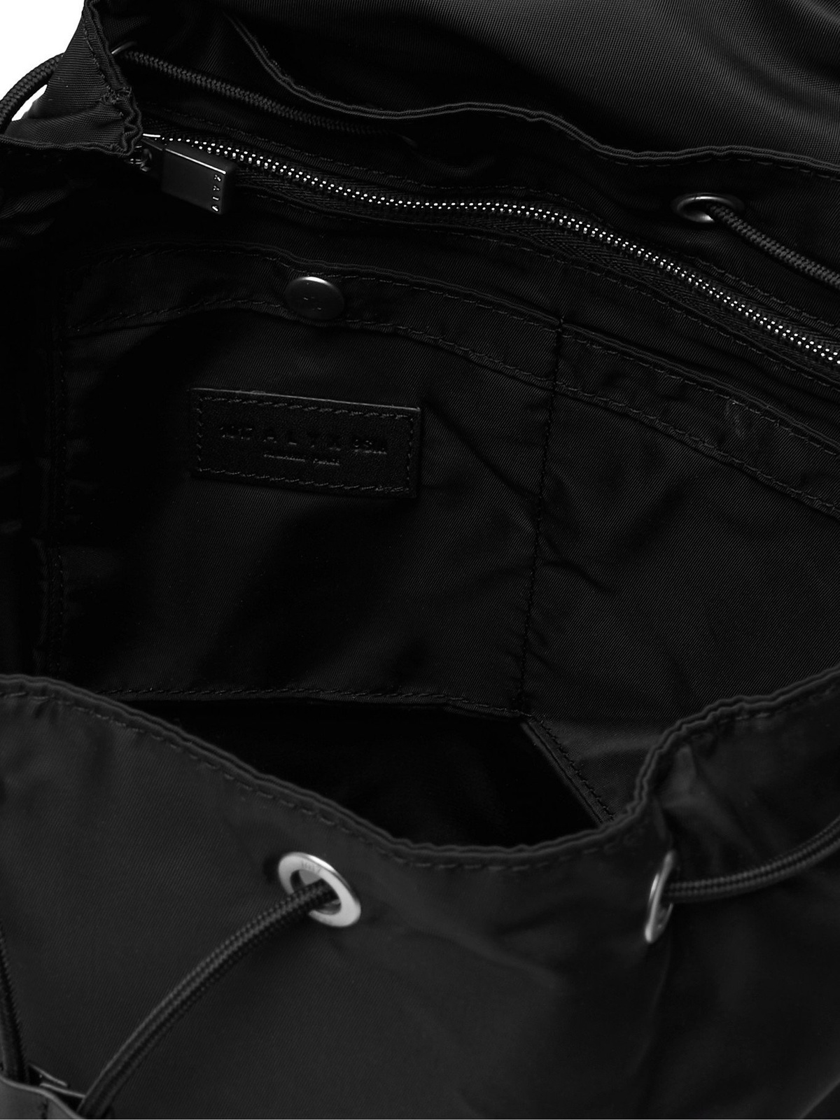 1017 ALYX 9SM - Tank Leather-Trimmed Nylon Backpack - Black 1017 ALYX 9SM