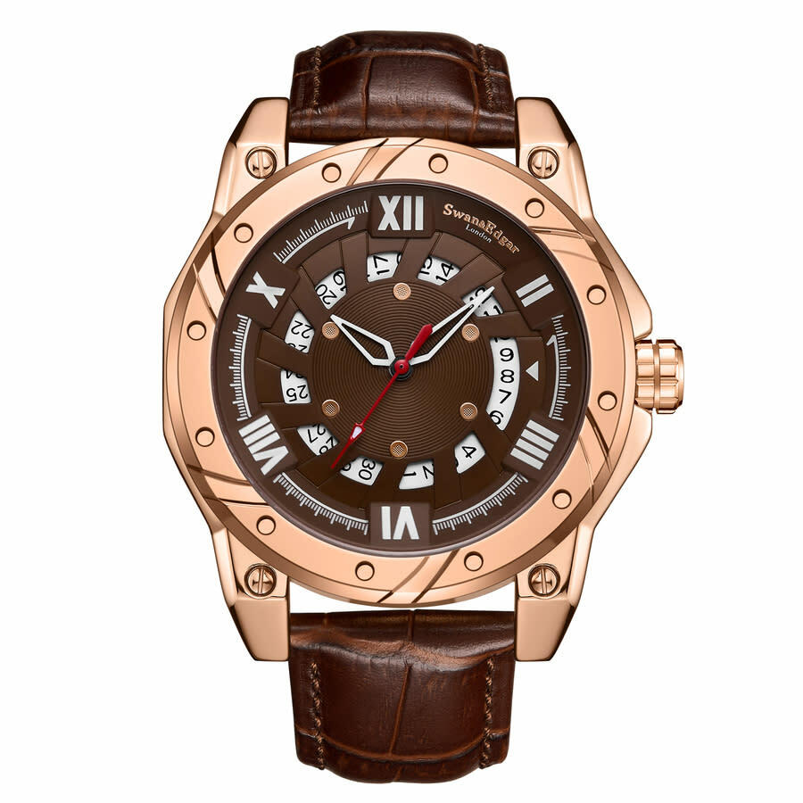Swan & Edgar Engineer Automatic Brown Dial Mens Watch SE1642 Swan & Edgar