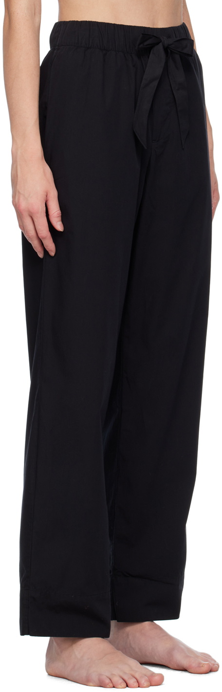 Tekla Black Drawstring Pyjama Pants Tekla Fabrics