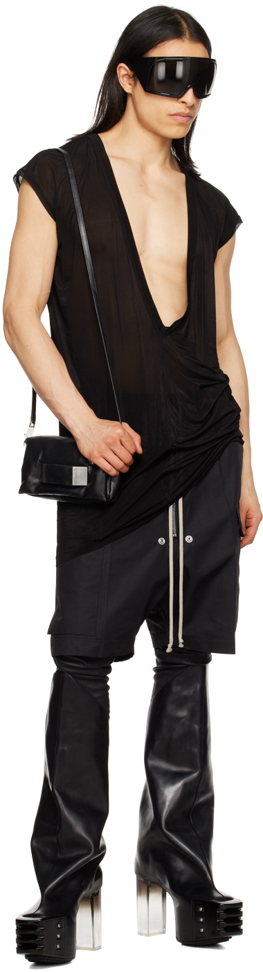 Rick Owens Black Cargobela Shorts Rick Owens