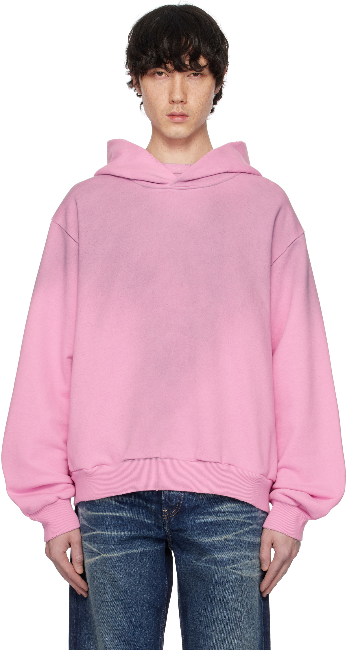 Acne Studios Pink Logo Hoodie Acne Studios