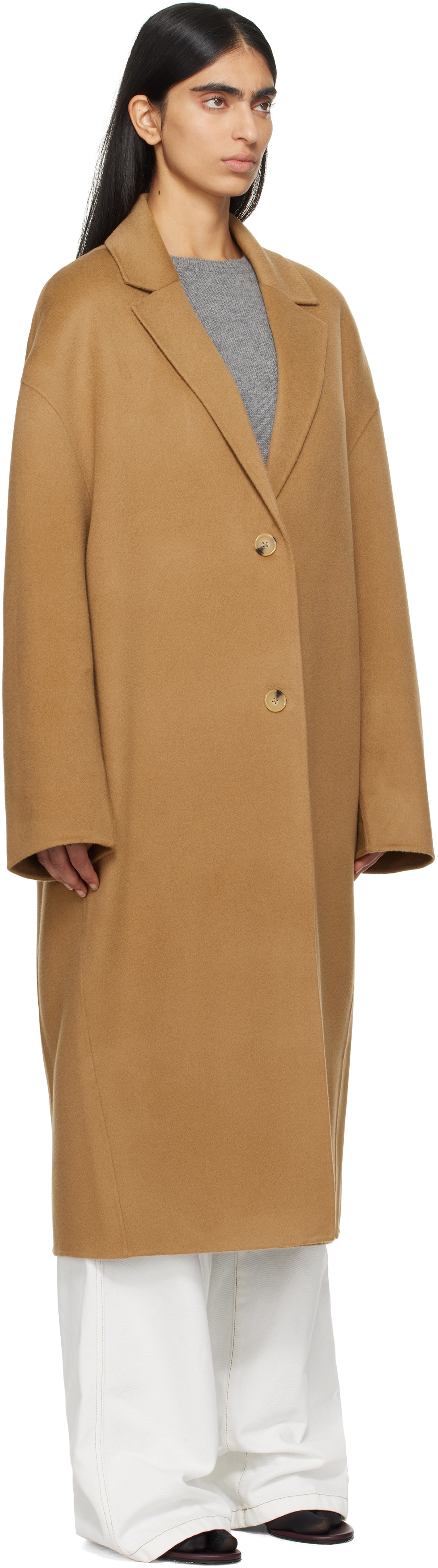 TOTEME Tan Doublé Cocoon Coat Toteme