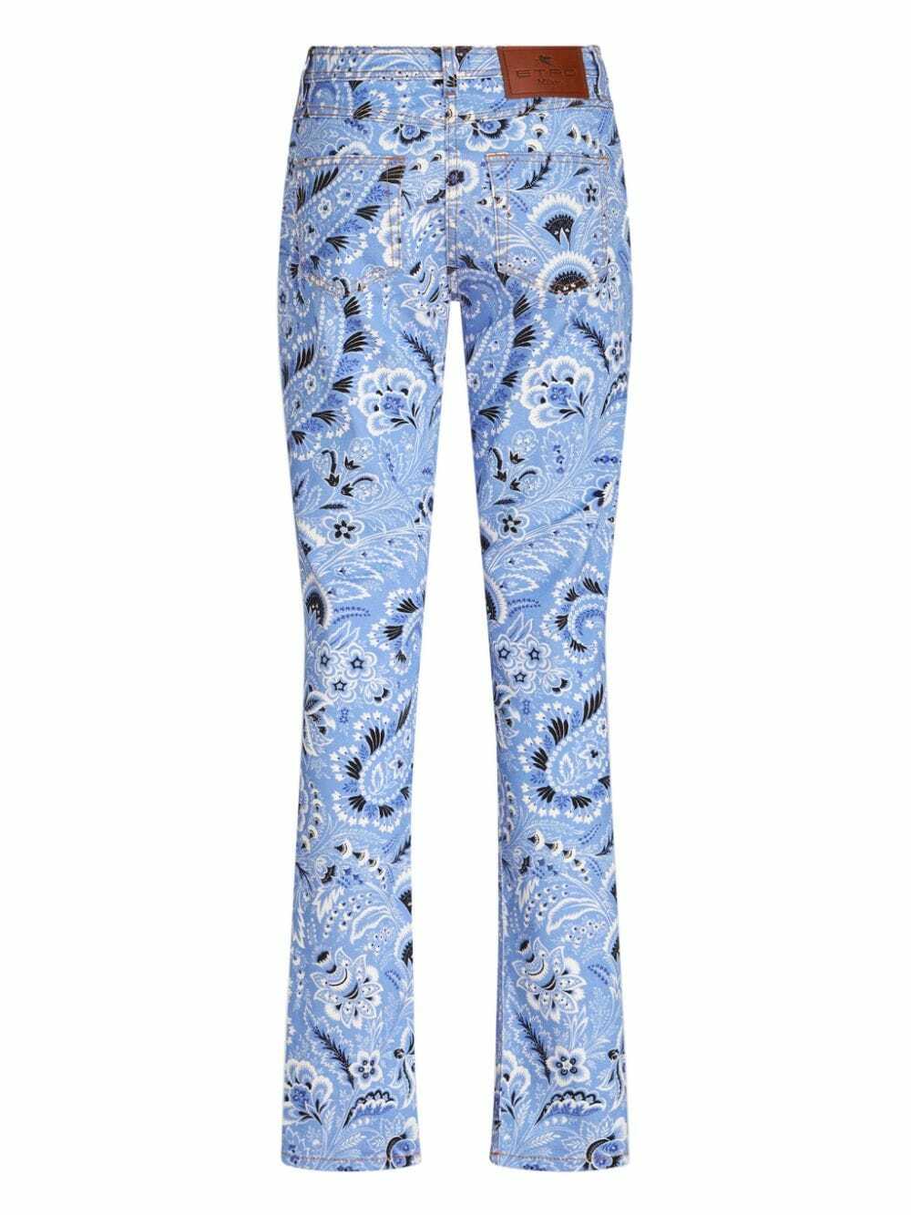 ETRO - Printed Denim Jeans Etro