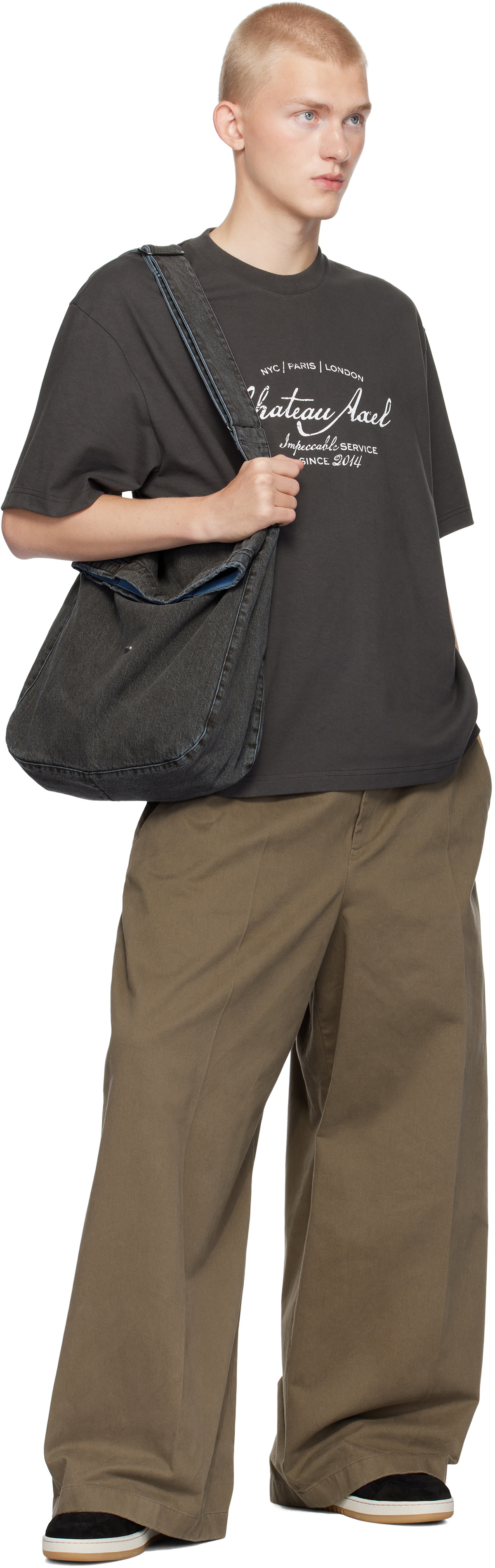 Axel Arigato Gray 'Château Axel' T-shirt Axel Arigato