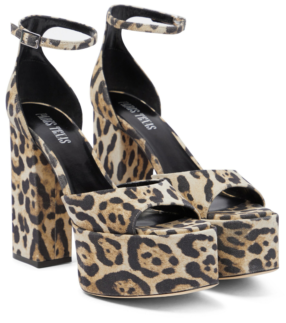 Paris Texas - Tatiana 130 cheetah-print suede sandals Paris Texas
