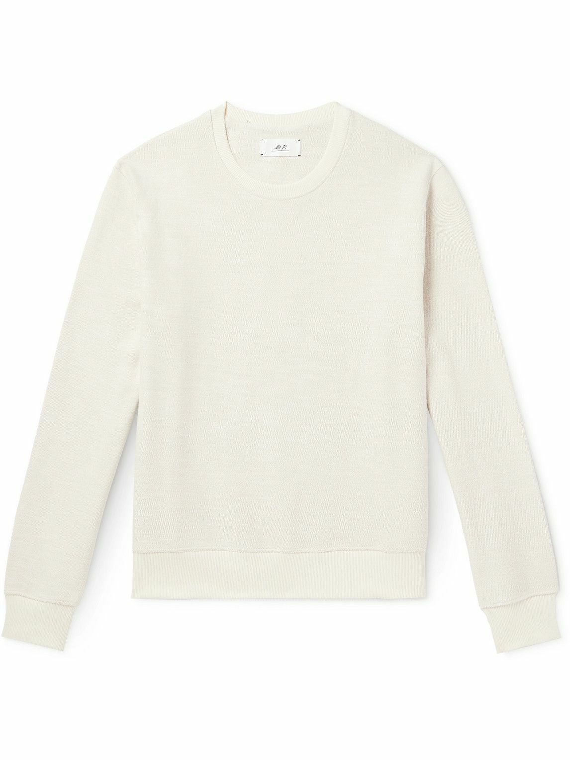 Mr P. - Cotton-Blend Jersey Sweatshirt - Neutrals Mr P.