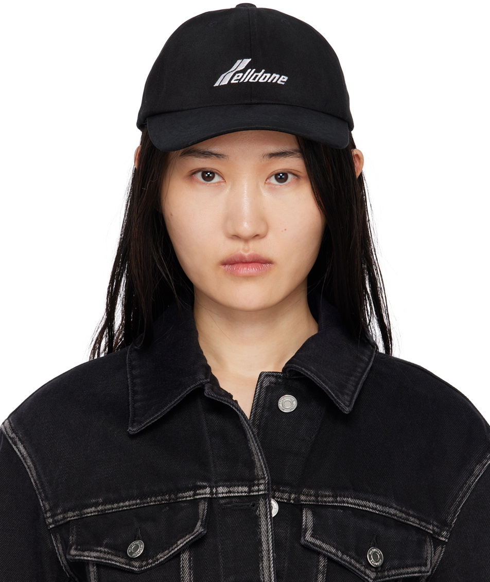 We11done Black Washed Cap We11done