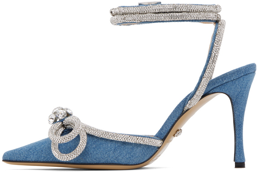 MACH & MACH Blue Double Bow Denim MACH & MACH