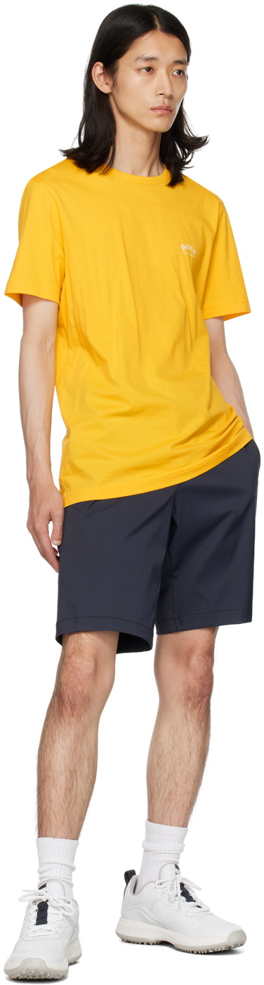 BOSS Yellow Printed T-Shirt BOSS