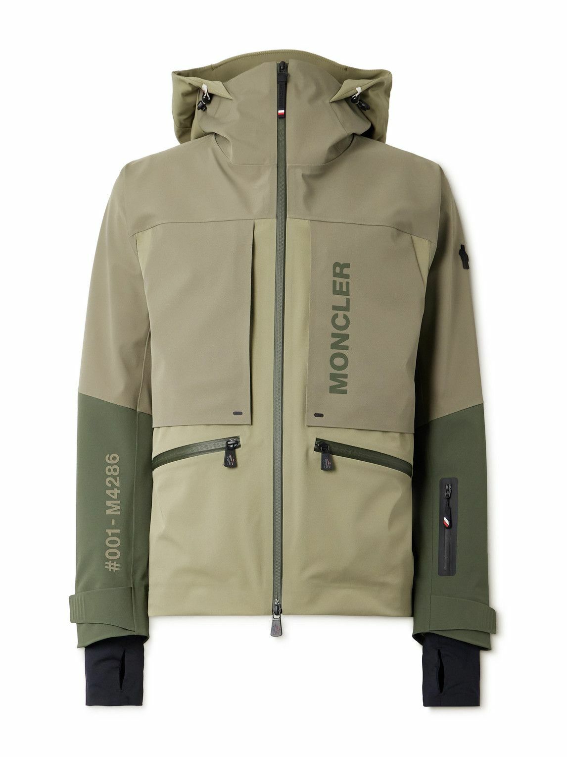 Moncler Grenoble - Fussen Slim-Fit Logo-Print Colour-Block Tech-Shell ...