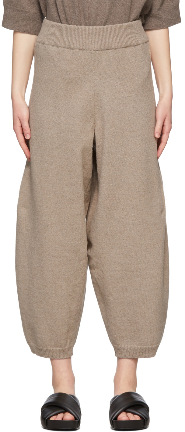 CORDERA Beige Cotton Knit Pants CORDERA