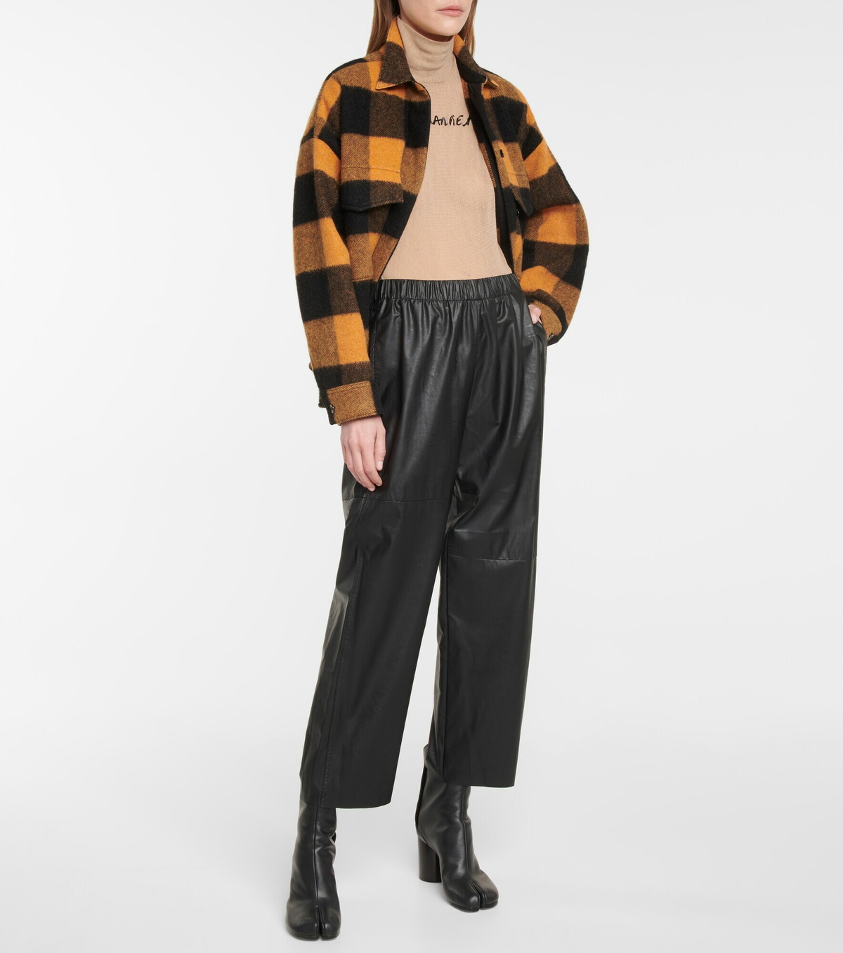 MM6 Maison Margiela - Faux leather pants MM6 Maison Margiela