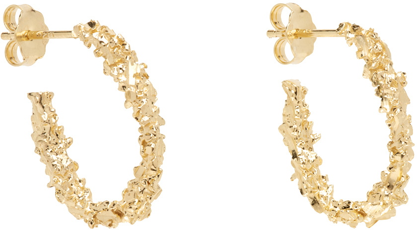 Veneda Carter Gold VC003 Small Open Hoop Earrings Veneda Carter