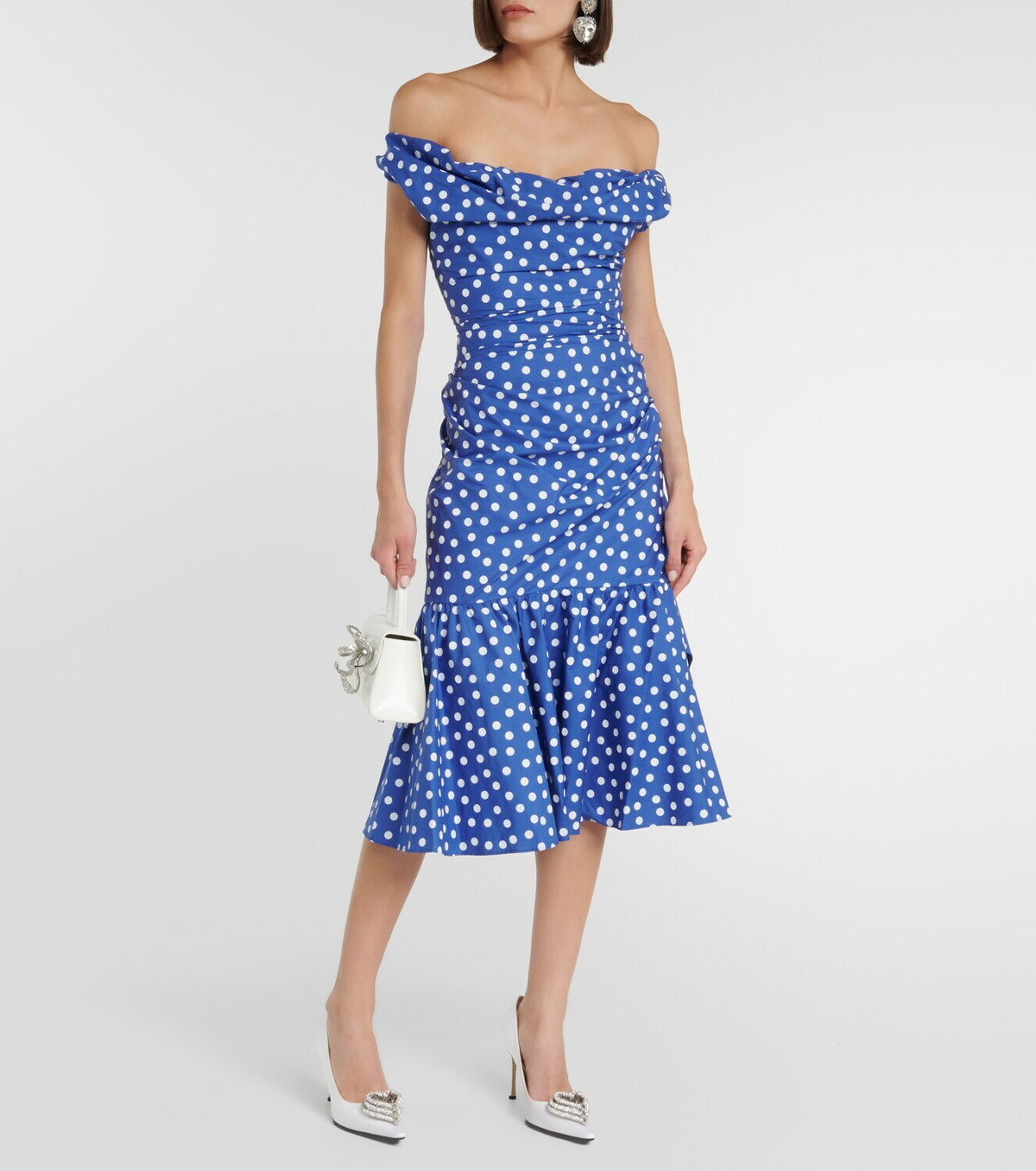 Mach & Mach Triple Heart embellished satin pumps MACH & MACH