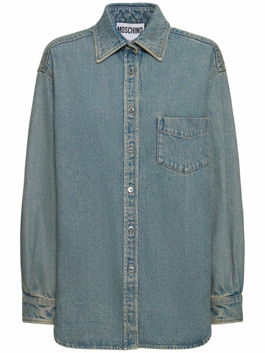 MOSCHINO Cotton Denim Shirt Moschino
