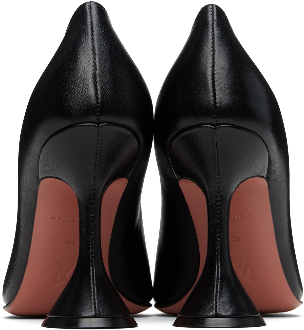 Amina Muaddi Black Ami Pump Heels Amina Muaddi