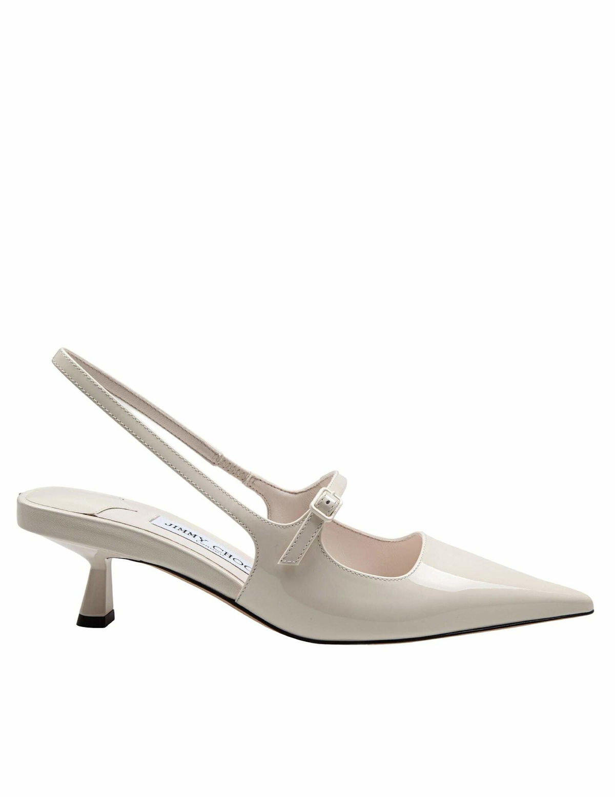 Jimmy Choo Slingback In Patent Leather, Milk Color Jimmy Choo