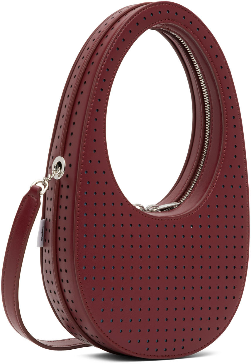 Coperni Burgundy Maisie Williams Edition Mini Swipe Bag Coperni