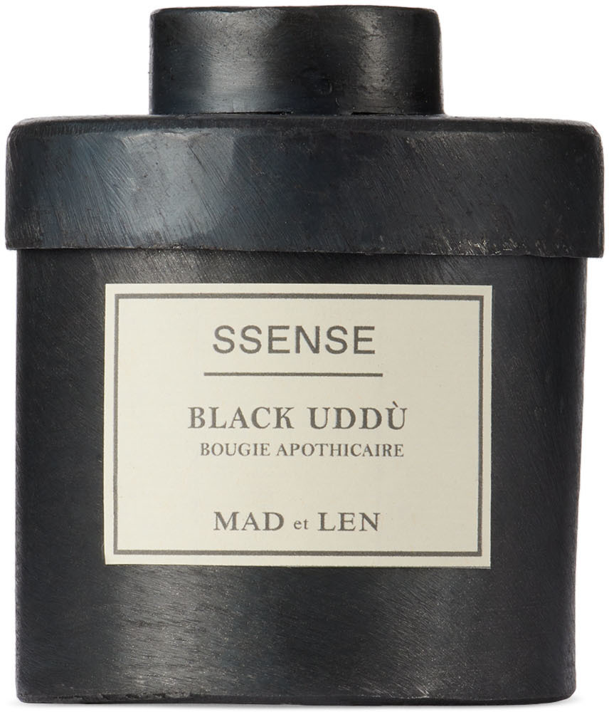 MAD et LEN SSENSE Exclusive Black Small Uddù Candle