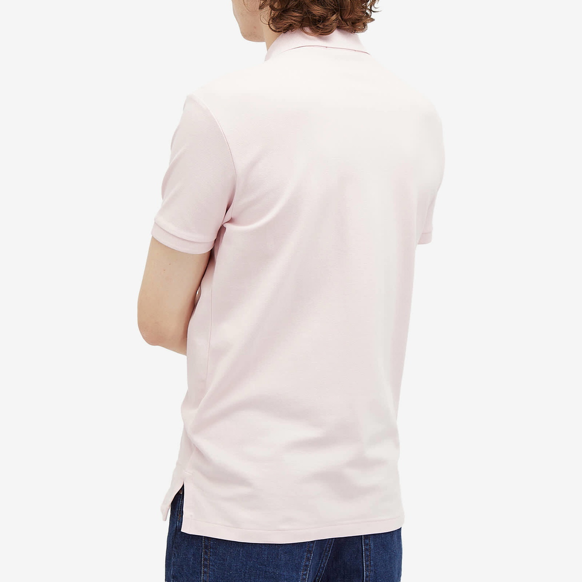 Polo Ralph Lauren Men's Textured Mesh Polo Shirt in Hint Of Pink Polo ...