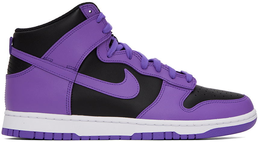 Nike Black & Purple Dunk High Retro Sneakers Nike