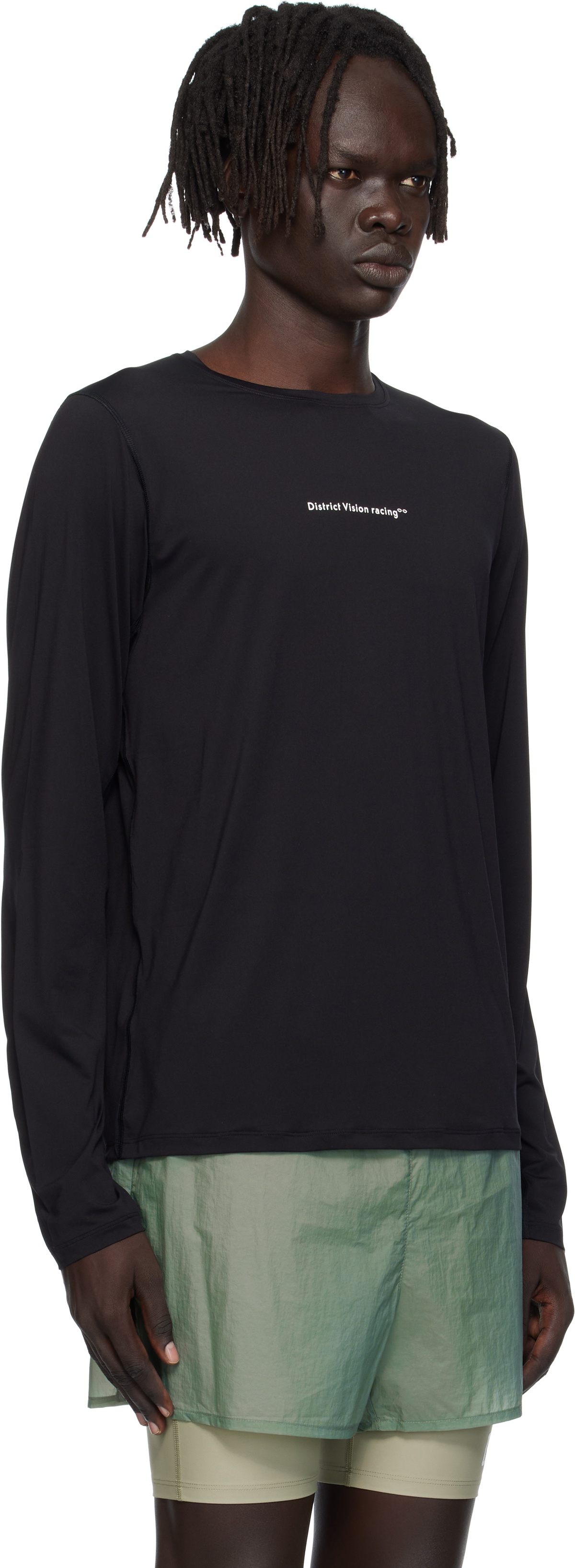 District Vision Black Ultralight Aloe Long Sleeve T-shirt District Vision