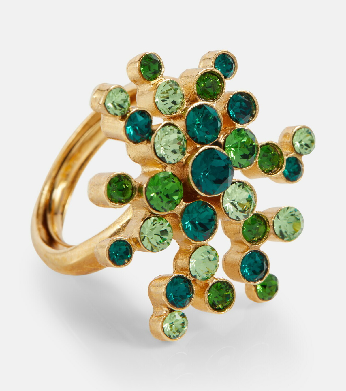 Oscar de la Renta Turbillion embellished ring Oscar de la Renta