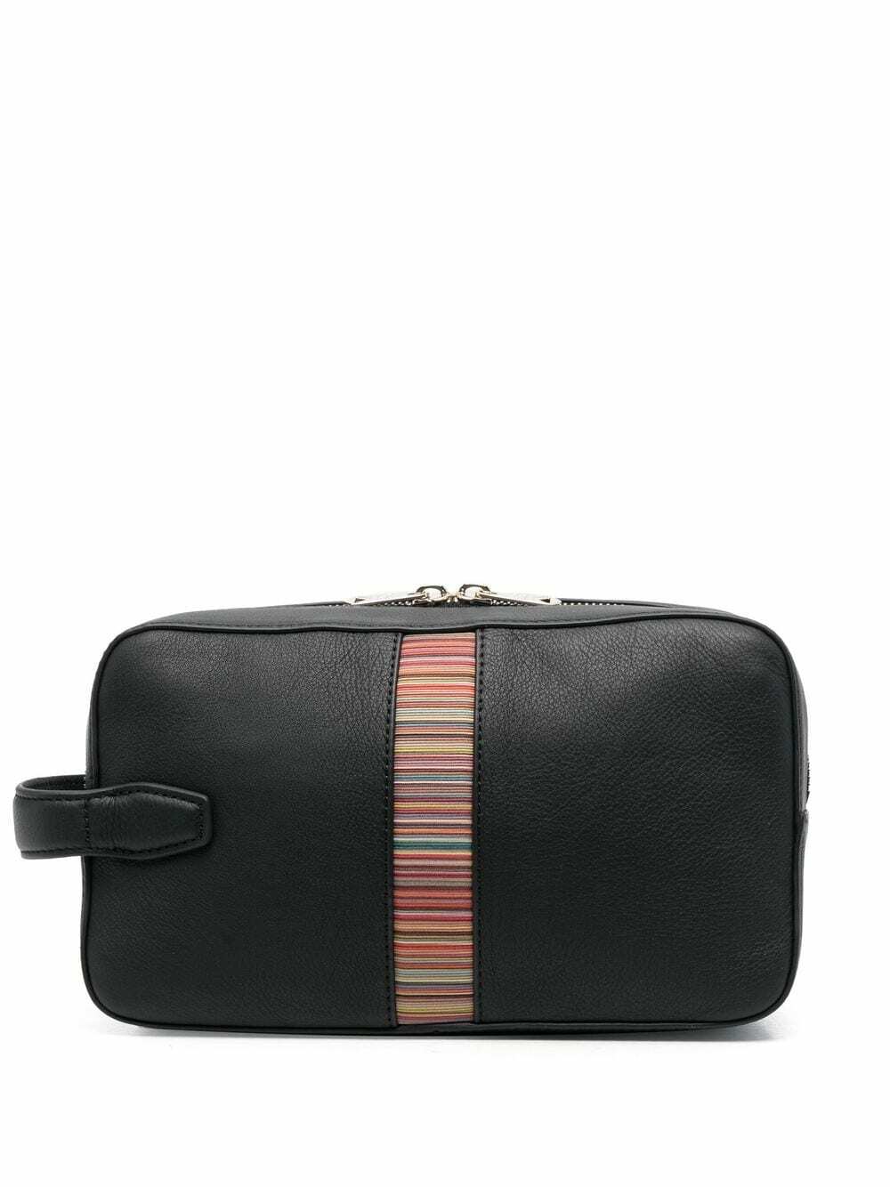 PAUL SMITH - Signature Stripe Leather Beauty-case Paul Smith