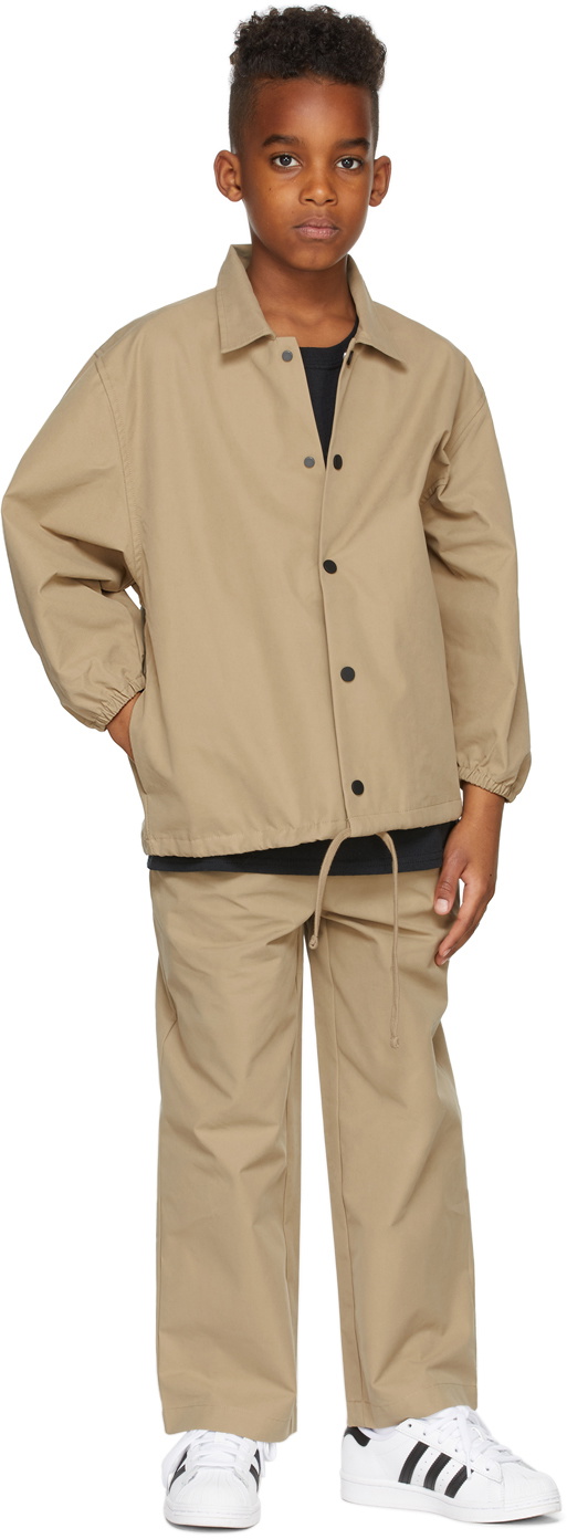 Essentials Kids Tan Coaches Jacket Essentials