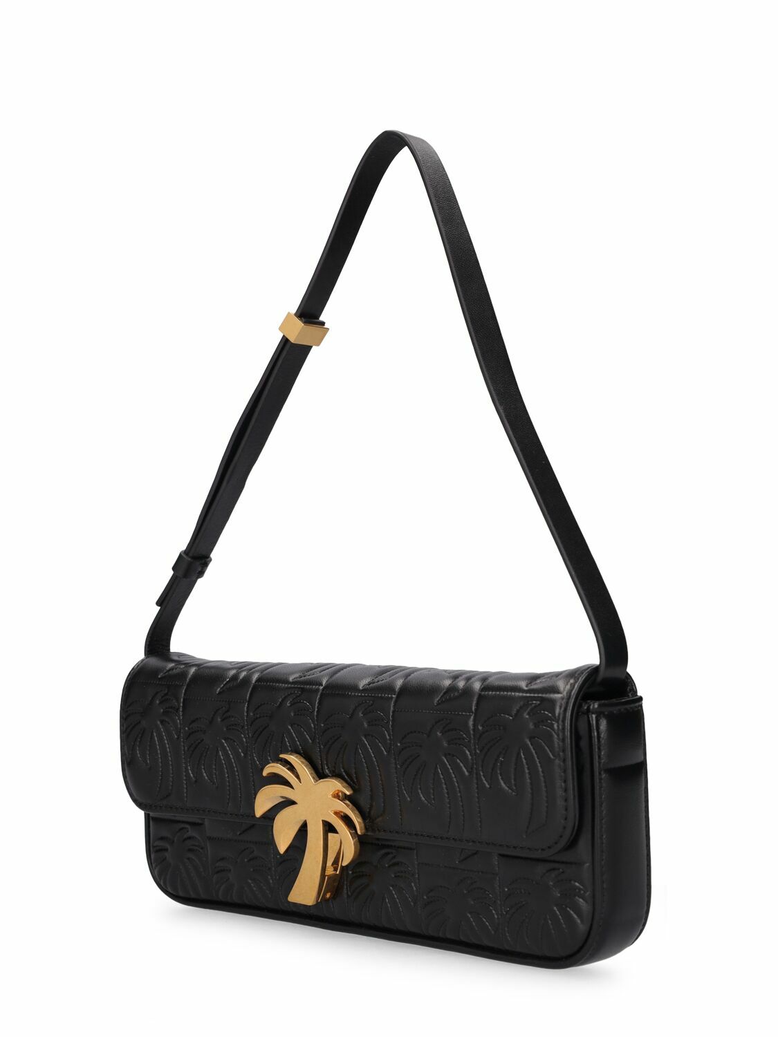 PALM ANGELS - Bridge Leather Shoulder Bag Palm Angels