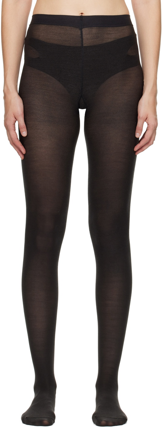 DURAZZI MILANO Gray Fringe Tights Durazzi Milano