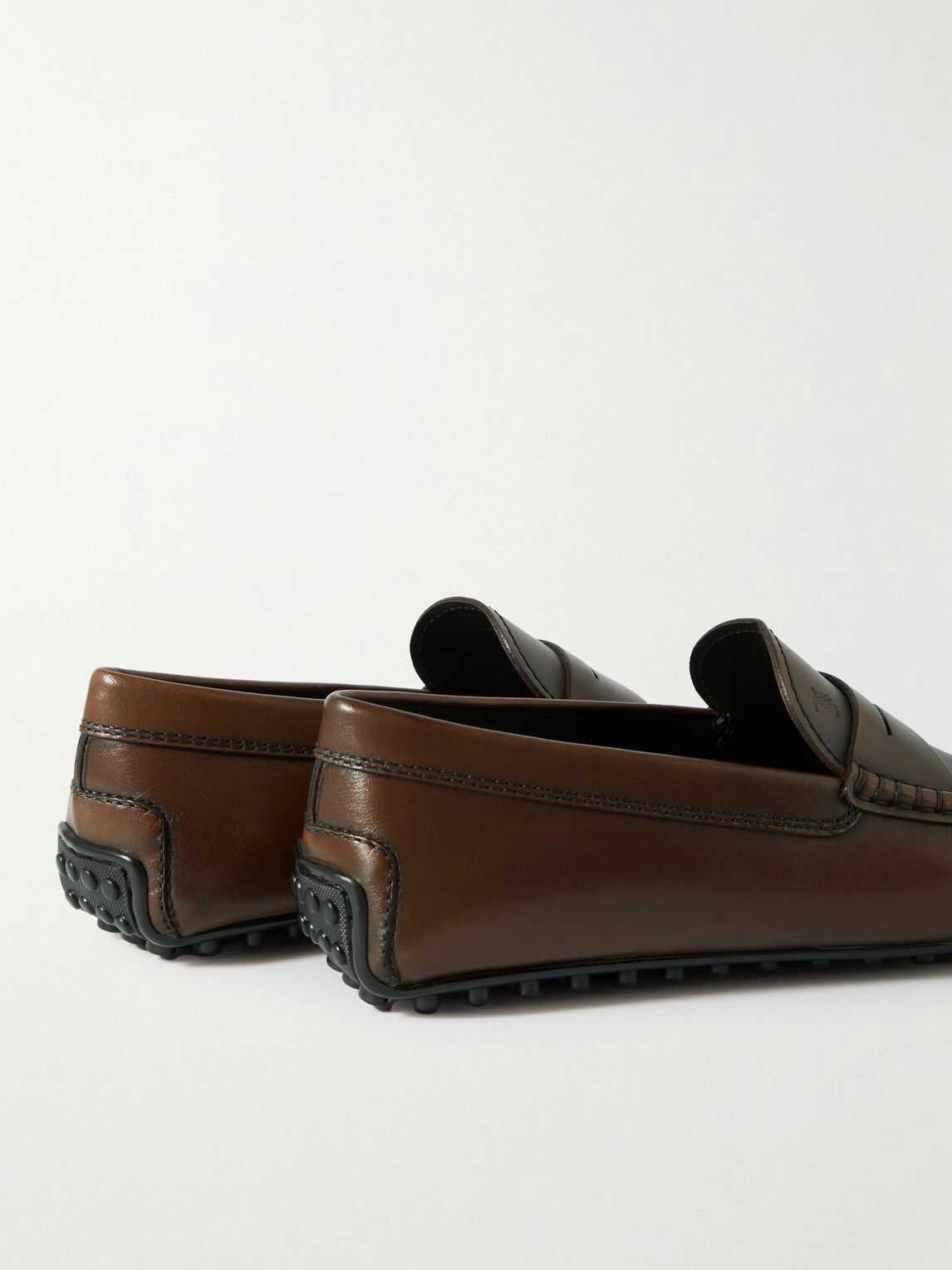 Tod's - City Gommino Leather Driving Shoes - Brown Tod's