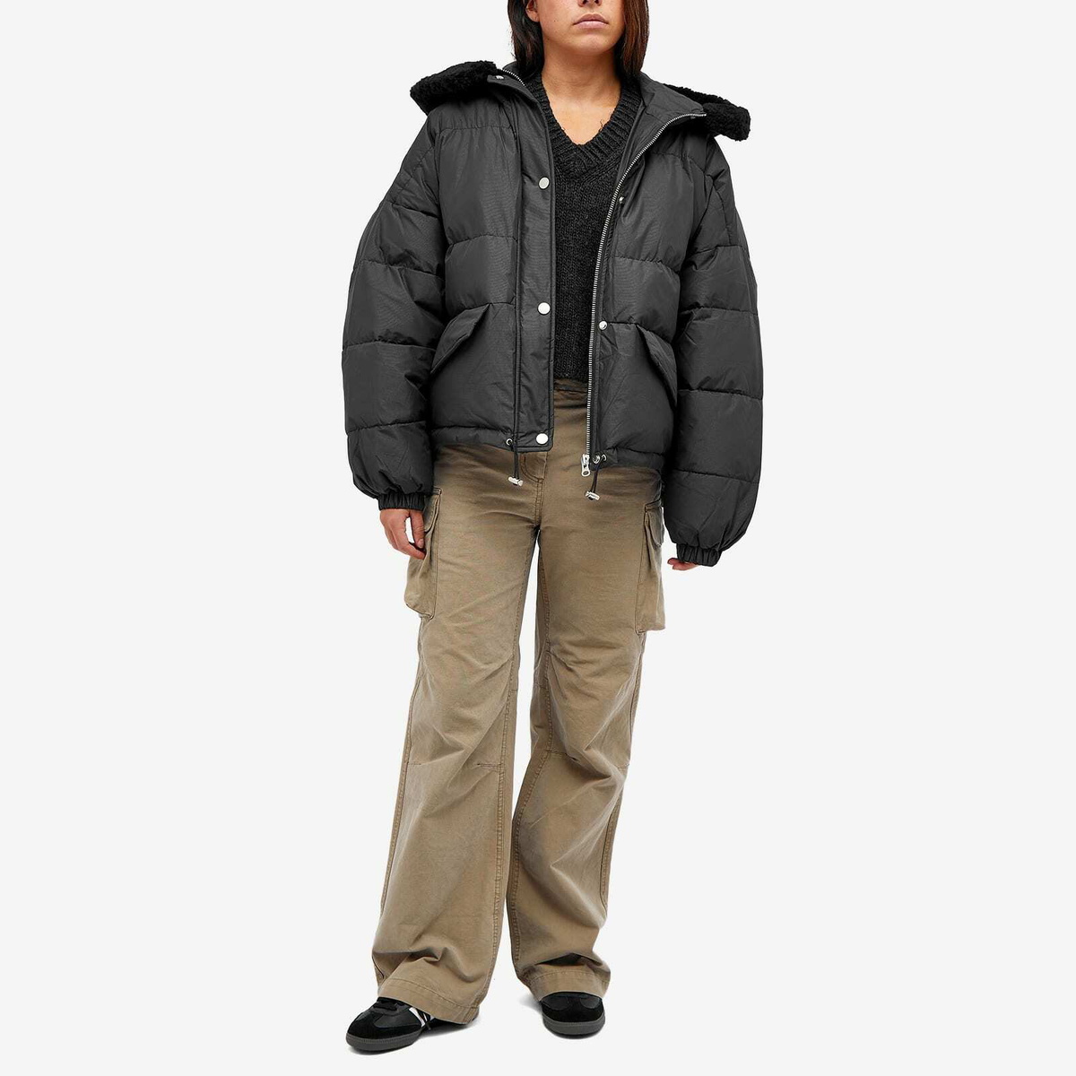 Meotine Women's Eva Down Jacket in Black Meotine