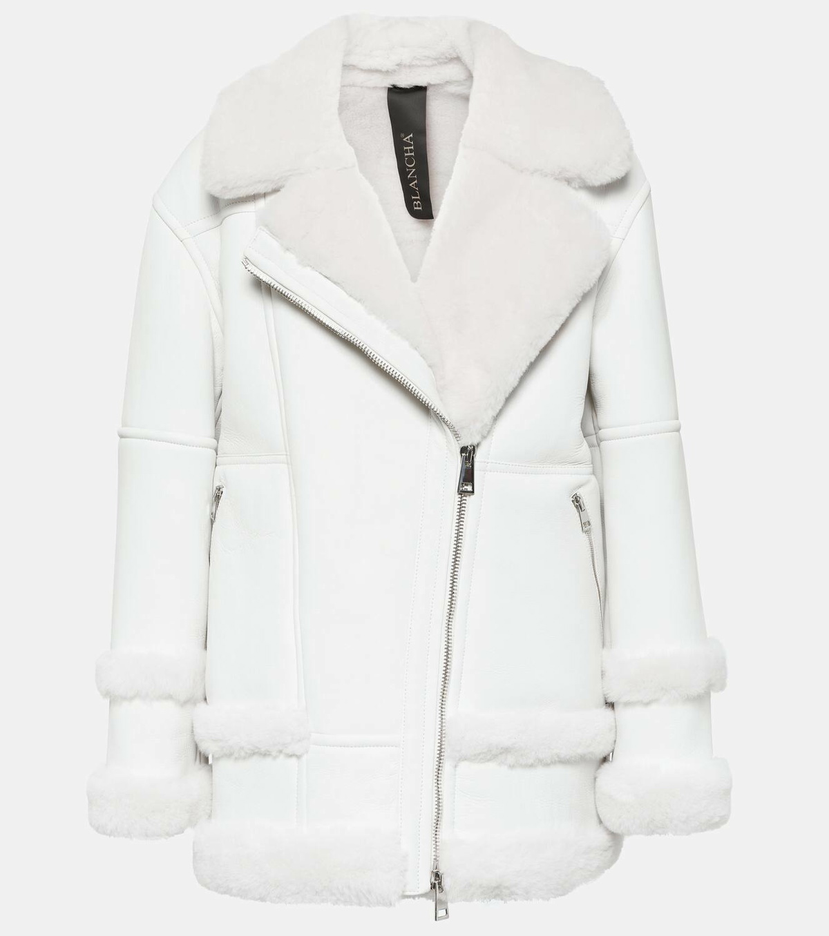 Blancha Leather and shearling jacket Blancha